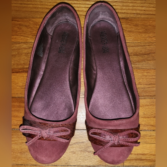 Kenneth Cole Reaction | Shoes | Kenneth Cole Maroon Ballet Slippers ...